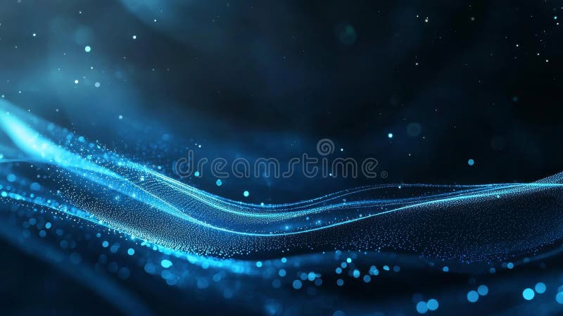 An Abstract Neon Motion with Glowing Wavy Lines Designed As an Abstract ...