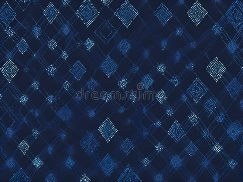 Abstract Neon Navy Blue Background Ditzy Fluorescent Motif Rustic Tiny ...