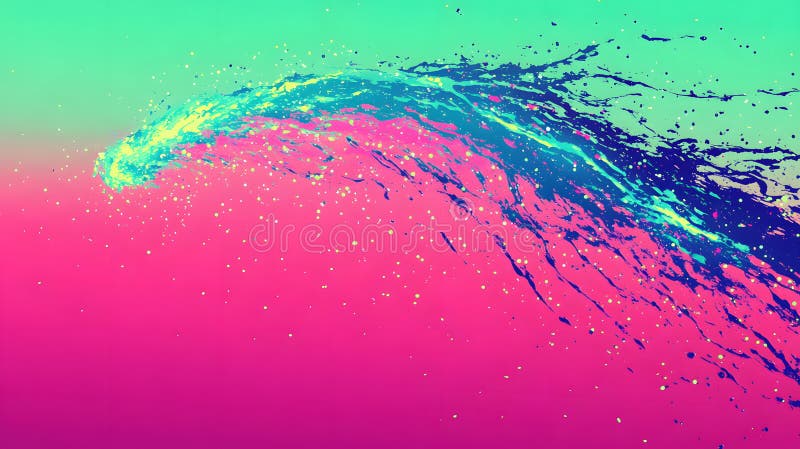 Abstract Neon Paint Splash Background Design Stock Photo Stock ...