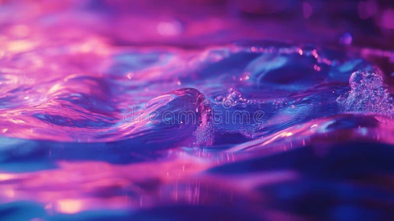 Abstract Neon Pink and Blue Water Ripples Stock Illustration ...