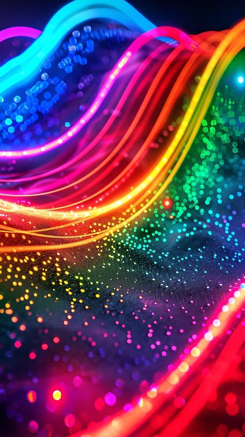 Abstract Neon Rainbow Background Stock Photo - Image of blue ...
