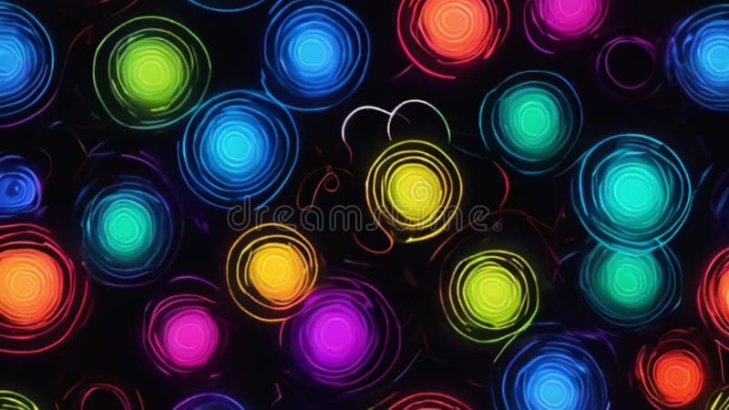Abstract Neon Rainbow Color Blobs Background, Motion Stock Footage - Video of blue, futuristic ...
