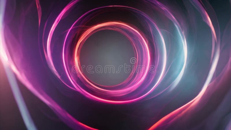 Abstract Neon Rings stock video. Video of artwork, texture - 335592097