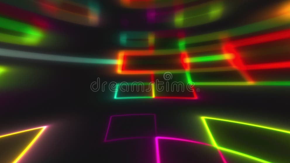Abstract neon room stock illustration. Illustration of ultraviolet ...