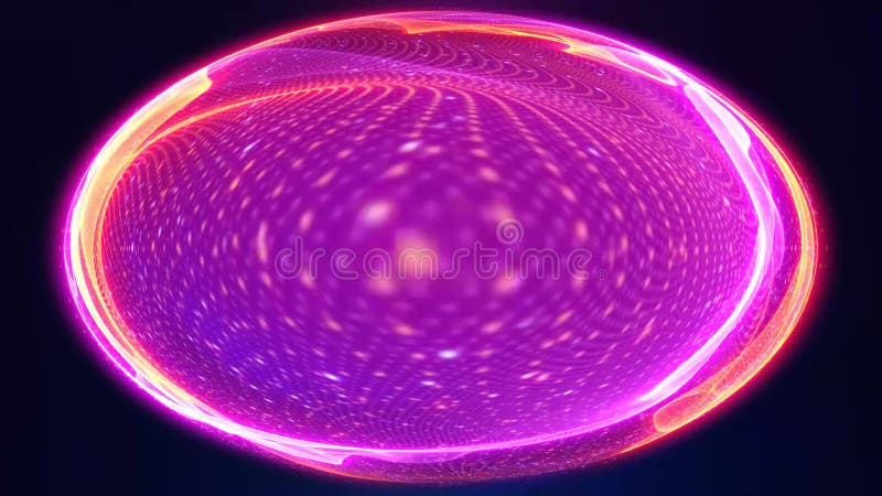 Abstract Neon Sphere stock video. Video of bright, luminescent - 341912093