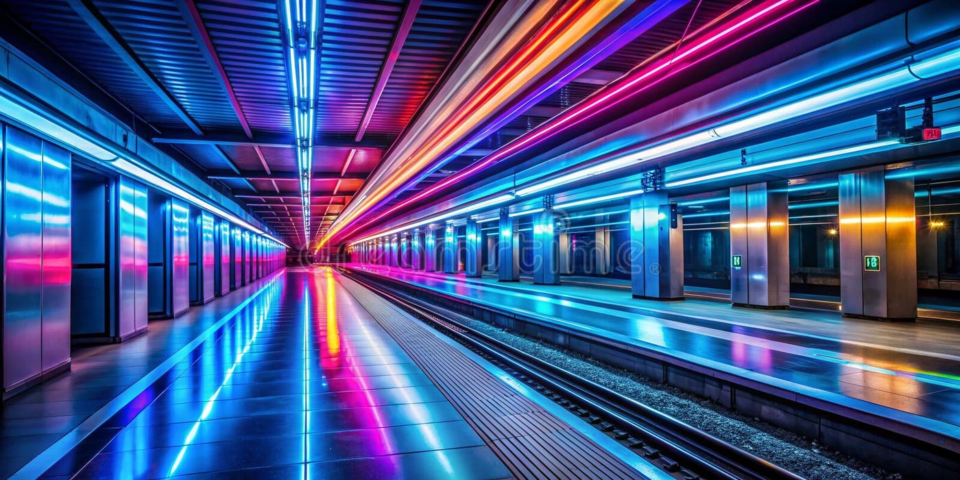 Neon Subway Stock Illustrations – 2,413 Neon Subway Stock Illustrations ...
