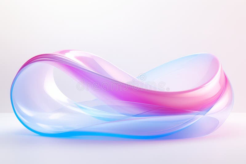 Abstract Neon Wave of Soft Light Tones. Stock Image - Image of luxury ...