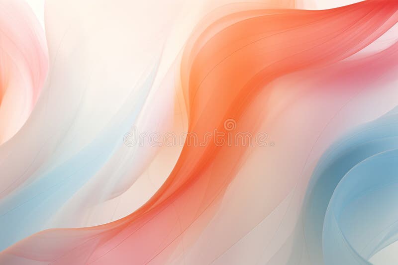 Abstract Neon Wave of Soft Light Tones. Stock Photo - Image of dynamic ...