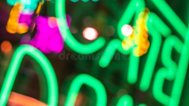 Abstract Neon Words in Blur Stock Photo - Image of green, text: 267381134
