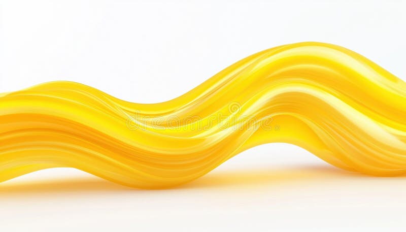 Abstract Neon Yellow Speed Glowing Wavy Light Trails with Motion Blur ...