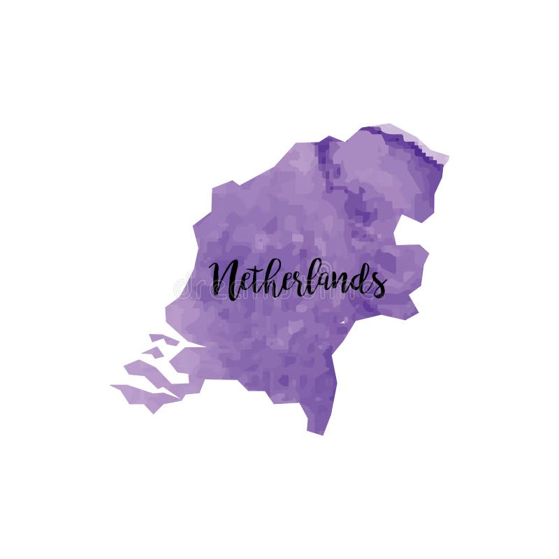 3d Abstract Map Netherlands Europe Country Stock Illustration ...
