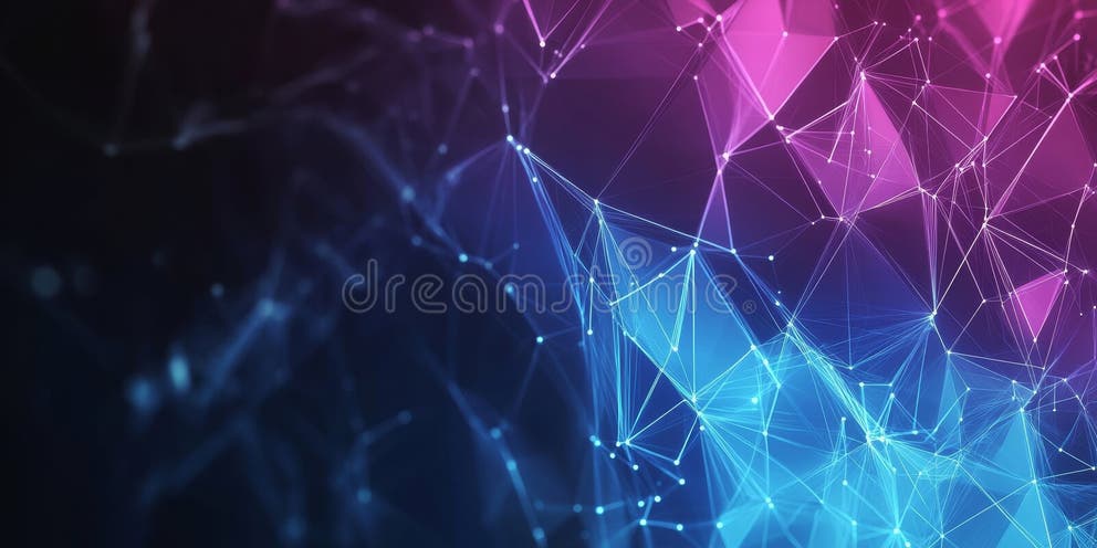 Abstract Network Background Concept Featuring Interconnected Dots and ...
