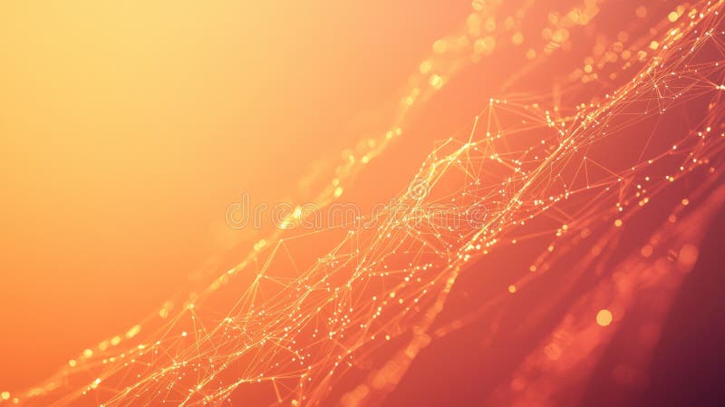 Abstract Plexus Network Connecting Lines Dots Forming Futuristic Technology Background Stock ...