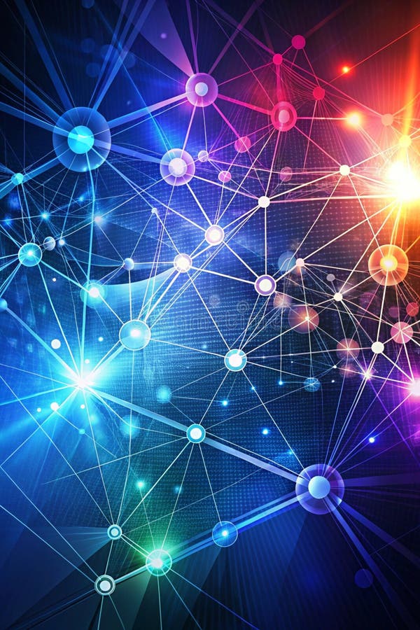 Abstract Technology Network Background Illustration Stock Illustration ...