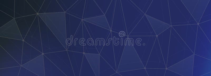 Abstract Network, Broken Lines on a Dark Gradient Background. Vector ...