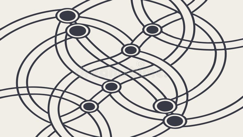Abstract Network of Connected Dots, Digital Technology Concept, Vector ...