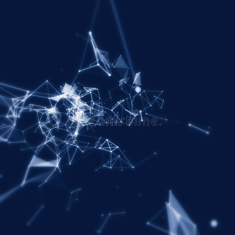 Abstract Network Connection Background Stock Illustration ...
