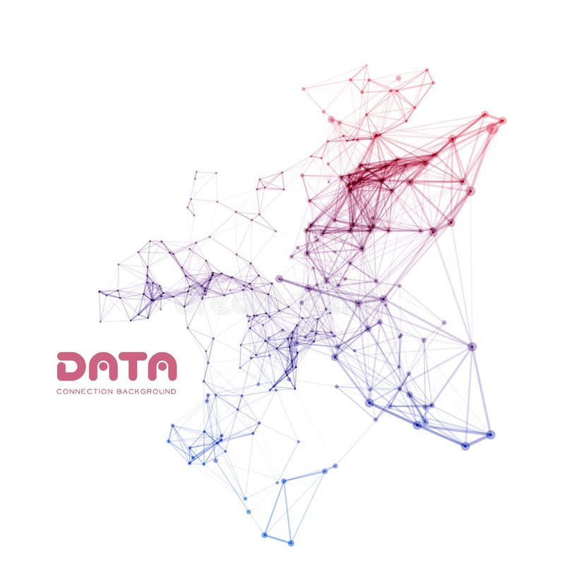 Abstract Network Connection Background Stock Vector - Illustration of ...