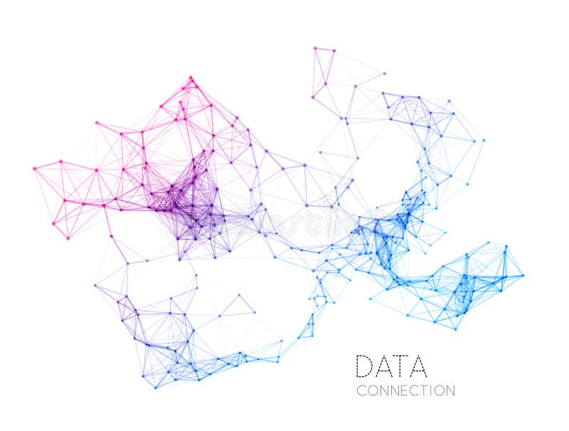 Abstract Network Connection Background Stock Vector - Illustration of ...