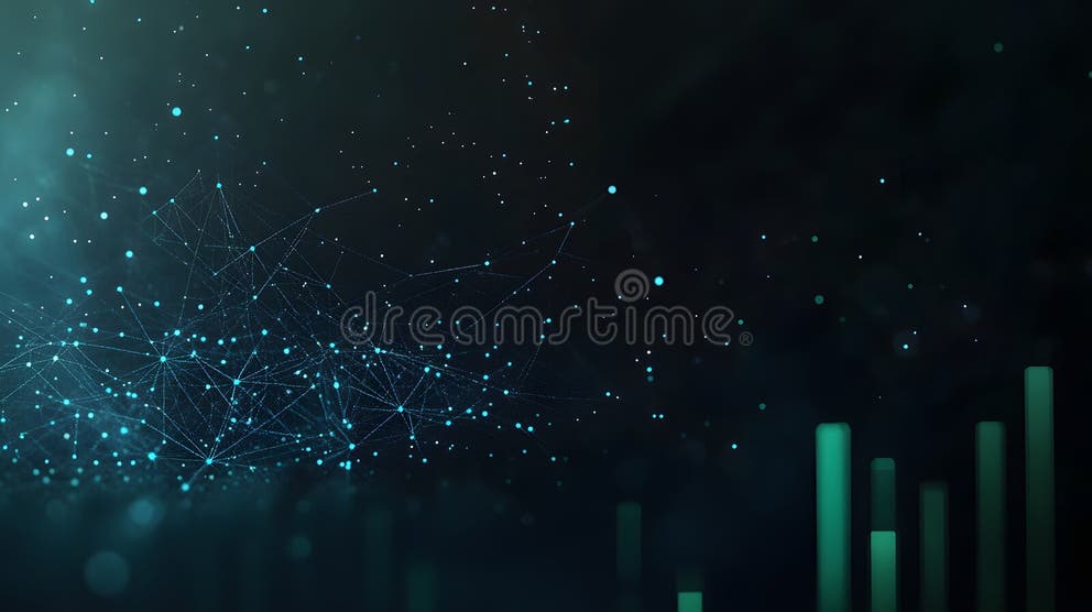 Abstract Network Connection Data Visualization Good Resolution Stock ...
