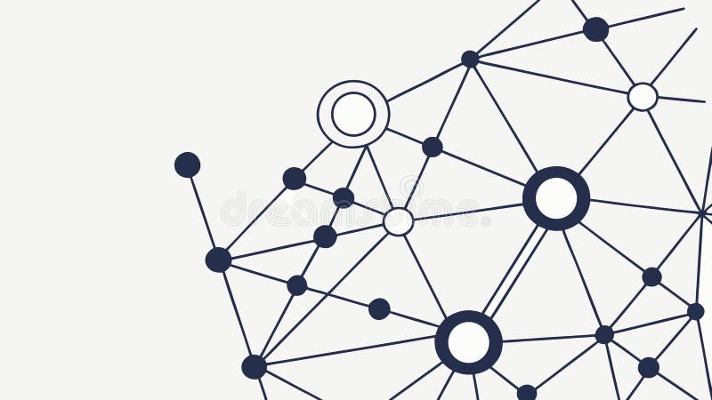 Abstract Network Connection Diagram with Interconnected Nodes Vector, Vector Design Generative ...