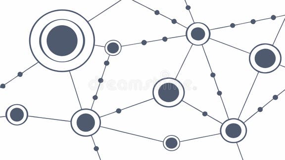 Abstract Network Connection, Digital Interactivity, Vector Design ...