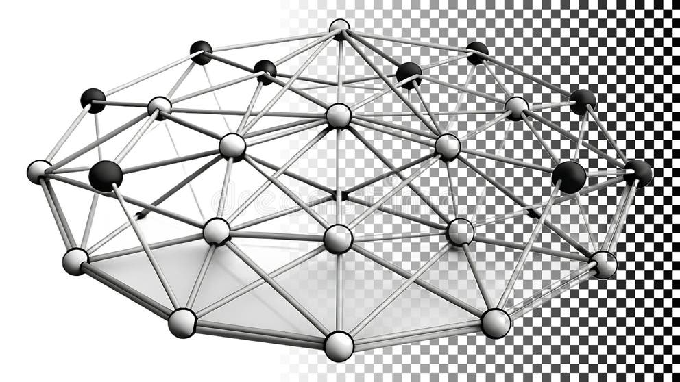 Abstract Network Connection, Digital Tech, Data Structure, Modern ...