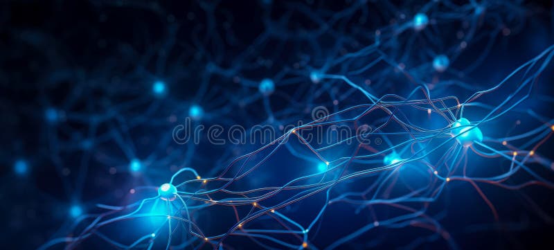 Abstract Network Connection. Futuristic Technology Style. Stock Image ...