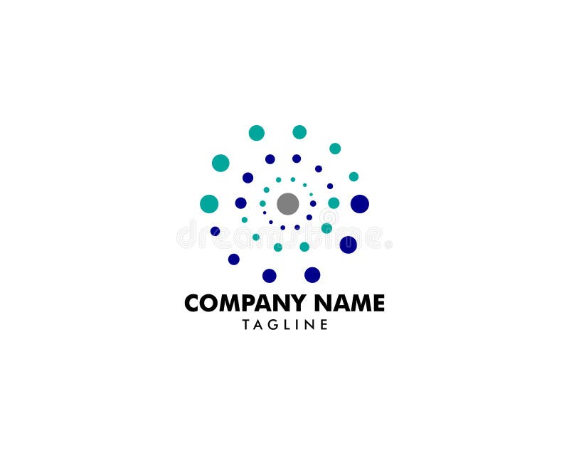 Abstract Network Connection Icon Logo Design Vector Illustration Stock ...