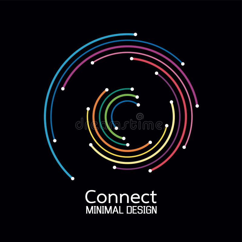 Abstract Network Connection. Icon Logo Design. Vector Illustration ...