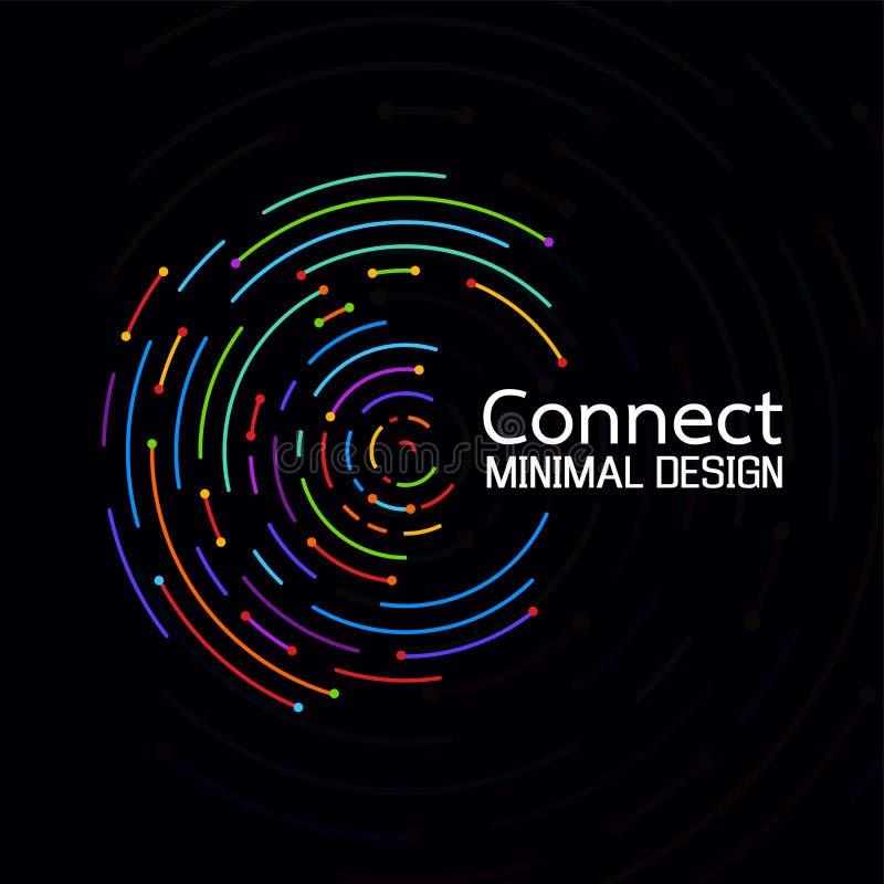 Abstract Network Connection. Icon Logo Design. Vector Illustration ...