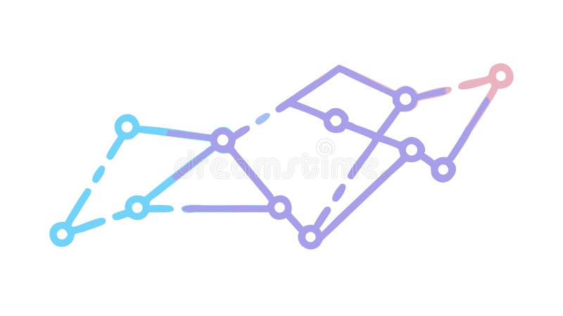 Abstract Network Connection Icon Vector, Vector Design Generative AI Stock Vector - Illustration ...