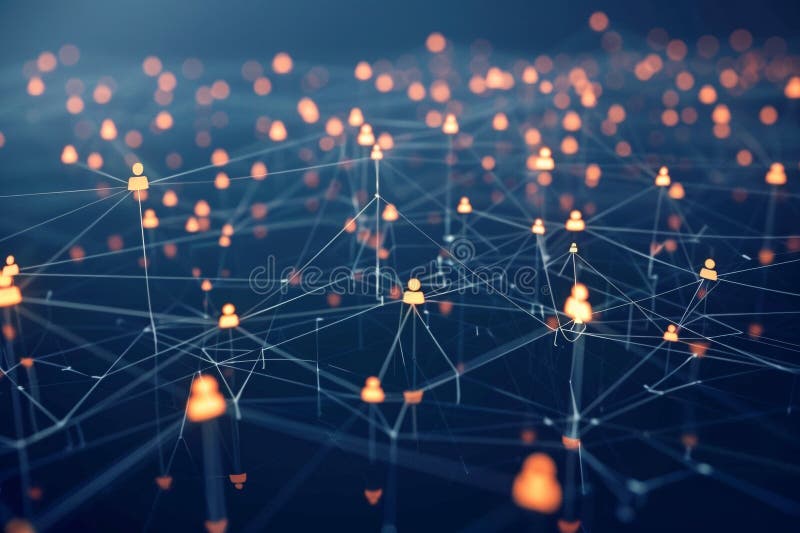 Abstract Network Connection Illustration Stock Illustration ... Abstract Network Connection Illustration Stock Illustration ...