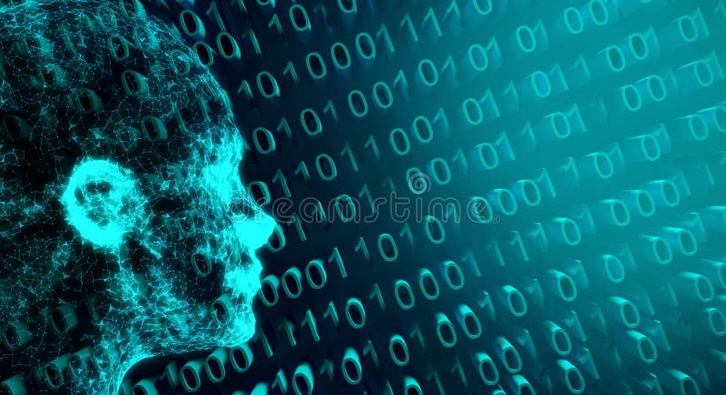 Human Brain Binary Numbers Stock Illustrations – 116 Human Brain Binary ...