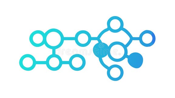 Abstract Network Connection Nodes Data Link, Vector Design Generative ...
