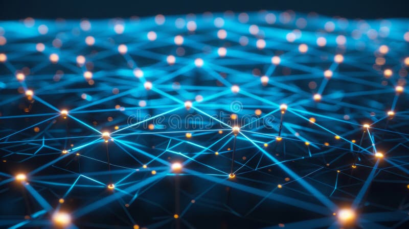 Abstract Network Connection Structure - Communication Mesh Stock ...