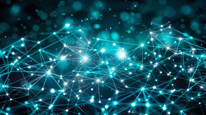 Abstract Network Connection Structure - Plexus Data Interconnect Concept Stock Illustration ...