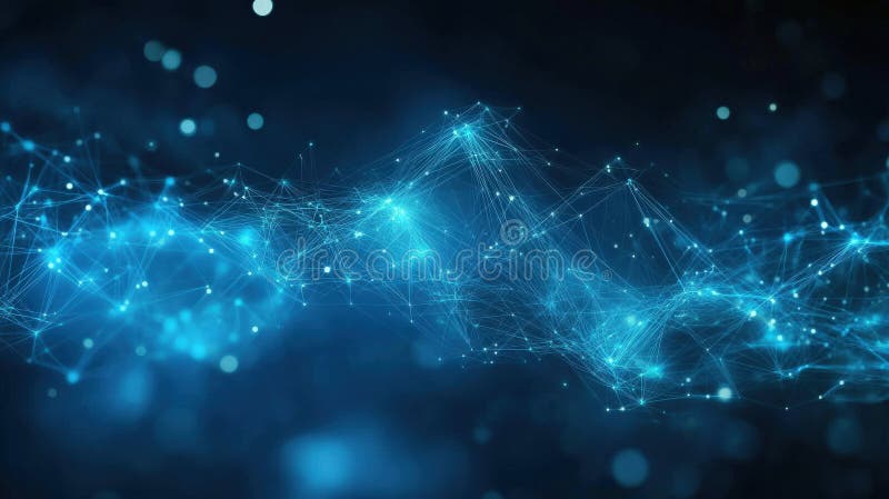 Abstract Network Connection Visualization Stock Illustration - Illustration of dots, pattern ...
