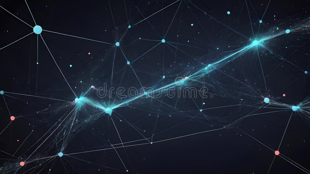 Abstract Network Connection Visualization Stock Illustration Illustration Of Light Concept