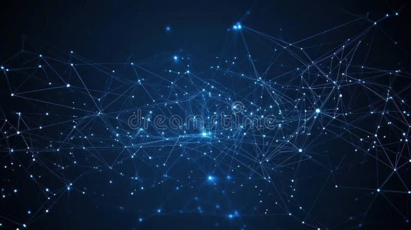 Abstract Network Connections Stock Illustration - Illustration of ...