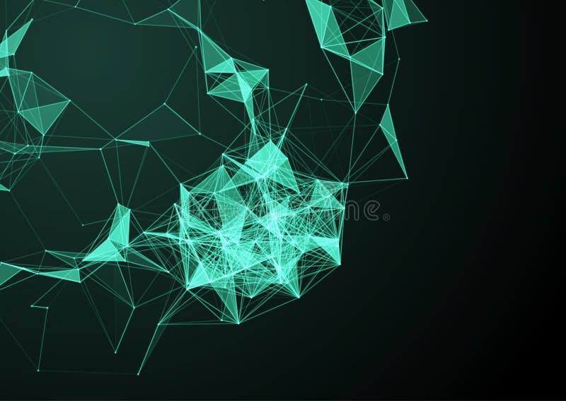 Abstract Network Connections Background Stock Illustration ...