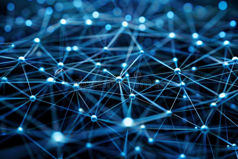 Abstract Network of Connections Forming Complex Structure Stock Photo ...