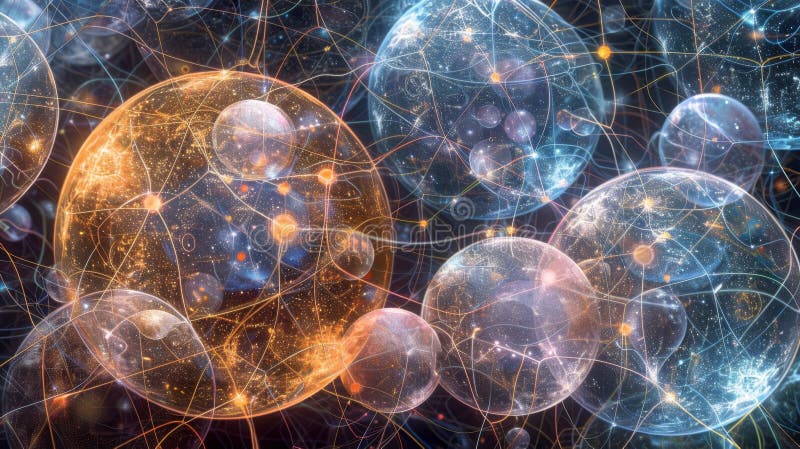 Abstract Network Connections with Glowing Spheres and Futuristic Plexus ... Abstract Network Connections with Glowing Spheres and Futuristic Plexus ...