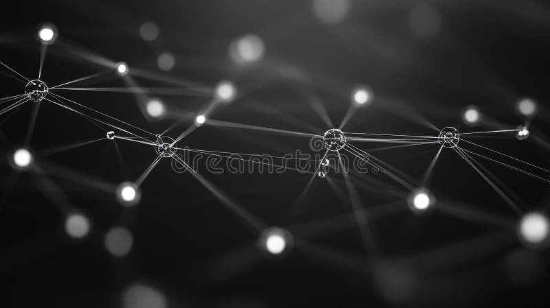 Abstract Network Connections Graphic Design Stock Illustration ...