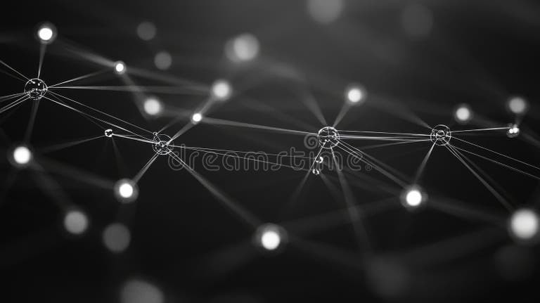 Abstract Network Connections Graphic Design Stock Illustration ...