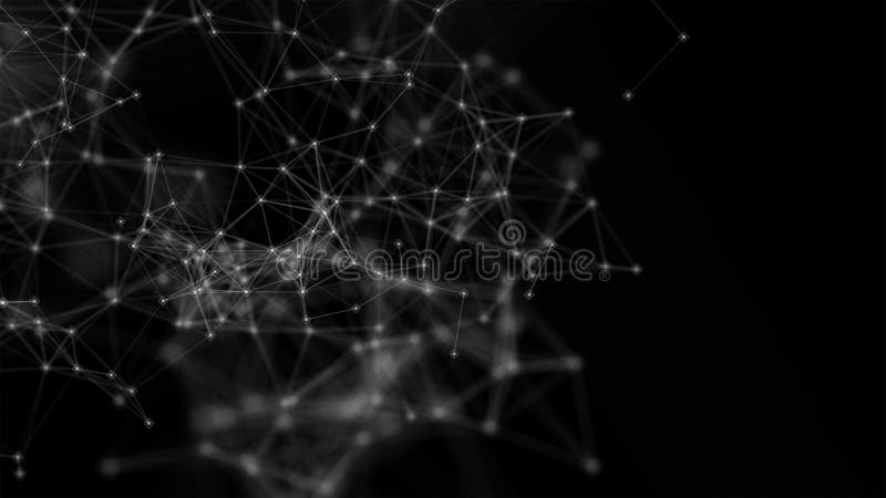 Abstract Network Of Connections Visualizing Data Flow Stock