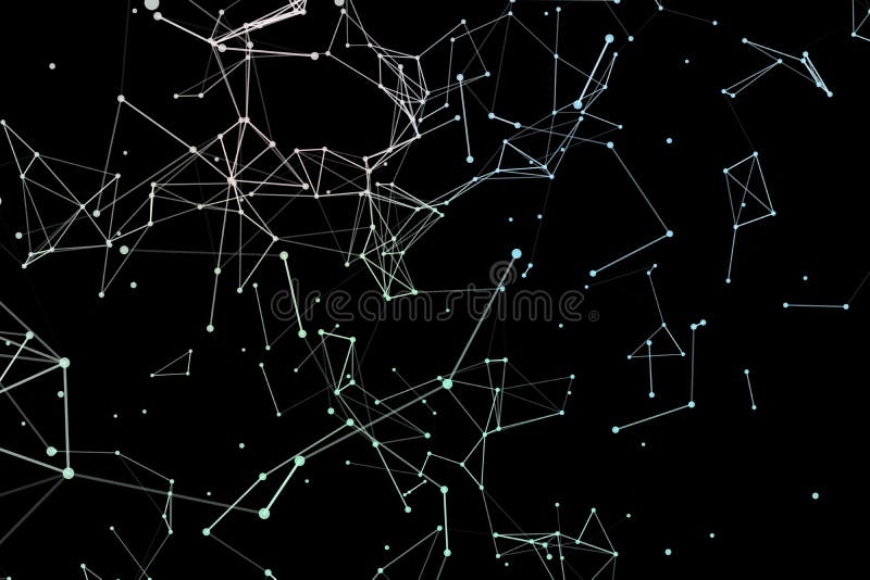 Abstract Network Data Connection Stock Illustration Illustration Of Matrix Cybernetic 102007155