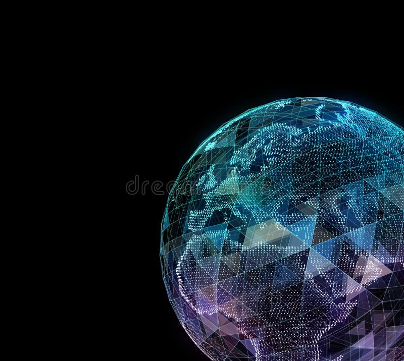 Abstract Network Data Connection Stock Illustration Illustration Of Graphic Matrix 104989037