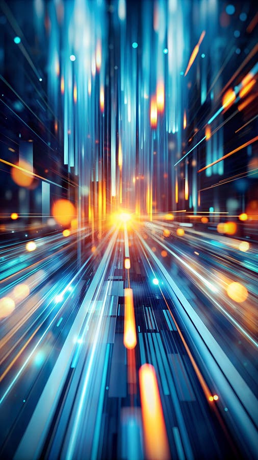 Abstract Network and Data Speed. Stock Illustration - Illustration of ...