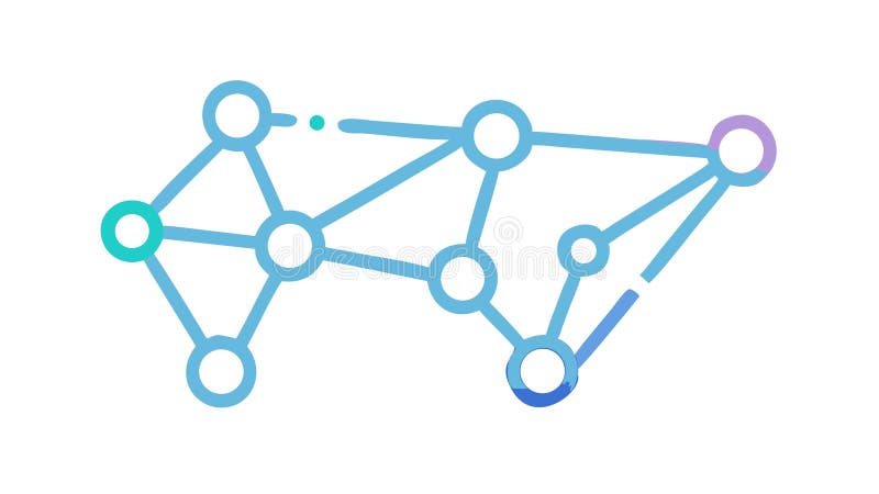 Abstract Network Diagram Icon for Connectivity Data, Vector Design Generative AI Stock Vector ...